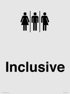 Gender Neutral Inclusive Toilet from Safety Sign Supplies