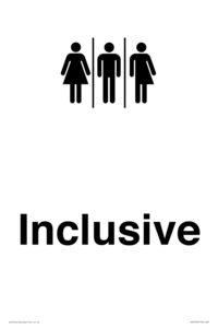Gender Neutral Inclusive Toilet from Safety Sign Supplies