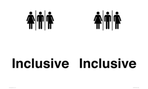 Gender Neutral Inclusive Toilet from Safety Sign Supplies