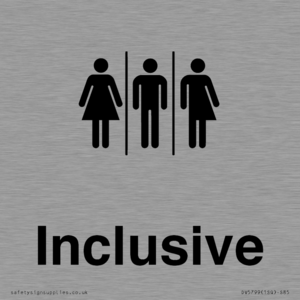 Gender Neutral Inclusive Toilet from Safety Sign Supplies