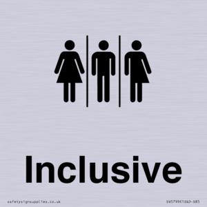 Gender Neutral Inclusive Toilet from Safety Sign Supplies