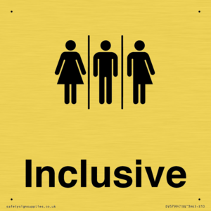 Gender Neutral Inclusive Toilet from Safety Sign Supplies