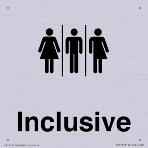 Gender Neutral Inclusive Toilet from Safety Sign Supplies