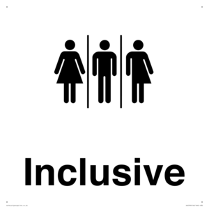 Gender Neutral Inclusive Toilet from Safety Sign Supplies