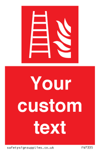 Custom Fire Ladder from Safety Sign Supplies