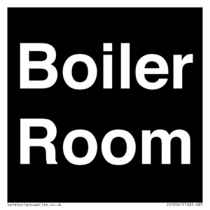 Boiler Room from Safety Sign Supplies