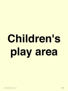 Children's play area from Safety Sign Supplies