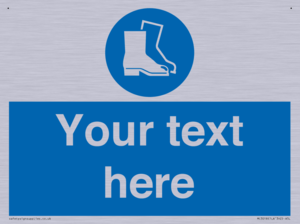 Custom safety boots sign from Safety Sign Supplies