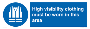 hi-vis must be worn in area - MC530/