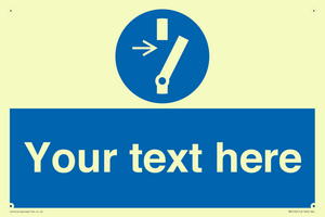 Custom Disconnect Sign from Safety Sign Supplies