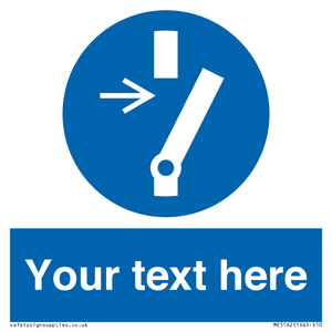 Custom Disconnect Sign from Safety Sign Supplies