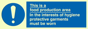 Food production hygiene PPE from Safety Sign Supplies