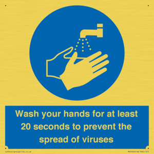 Wash your hands for 20 seconds from Safety Sign Supplies