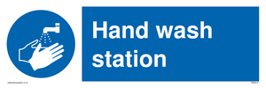 Hand wash station sign from Safety Sign Supplies