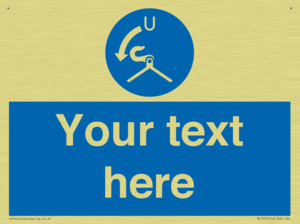 Custom release falls in launch sequence from Safety Sign Supplies