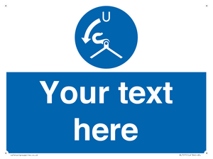 Custom release falls in launch sequence from Safety Sign Supplies