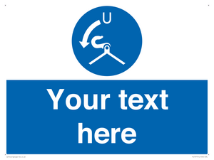 Custom release falls in launch sequence from Safety Sign Supplies