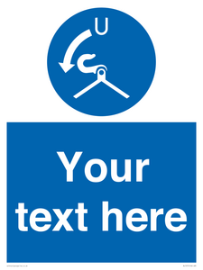 Custom release falls in launch sequence from Safety Sign Supplies