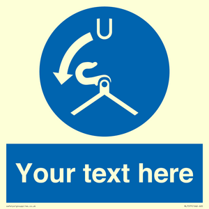 Custom release falls in launch sequence from Safety Sign Supplies