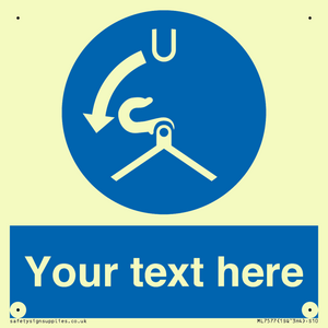 Custom release falls in launch sequence from Safety Sign Supplies