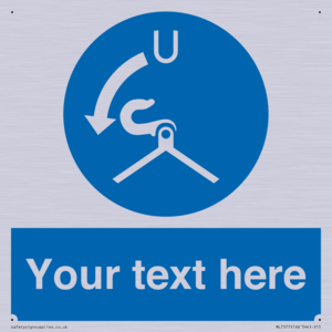 Custom release falls in launch sequence from Safety Sign Supplies