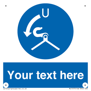 Custom release falls in launch sequence from Safety Sign Supplies