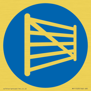 Custom Mandatory: Gate from Safety Sign Supplies