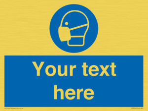 Custom Face Mask Sign from Safety Sign Supplies