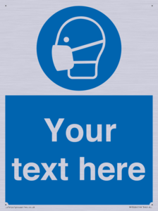 Custom Face Mask Sign from Safety Sign Supplies