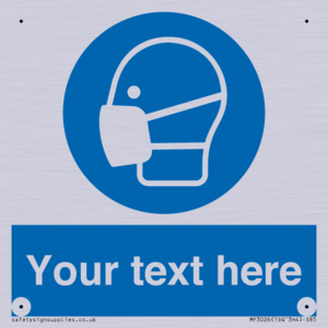 Custom Face Mask Sign from Safety Sign Supplies