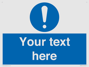 Custom mandatory sign - MV3002