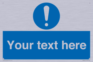 Custom mandatory sign - MV3002