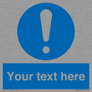 Custom mandatory sign - MV3002