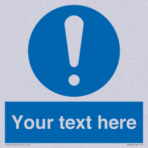 Custom mandatory sign - MV3002