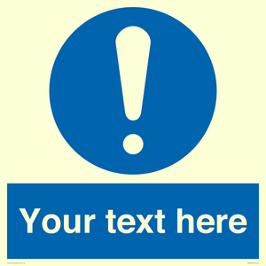 Custom mandatory sign - MV3002