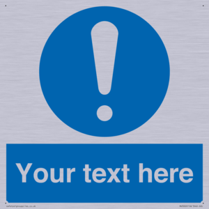 Custom mandatory sign - MV3002