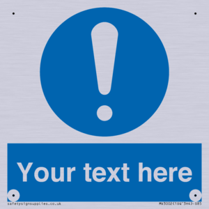 Custom mandatory sign - MV3002