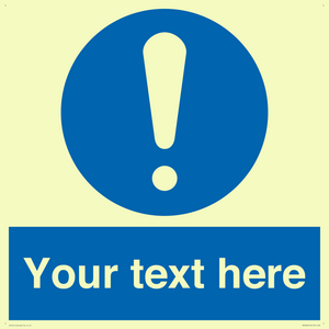 Custom mandatory sign - MV3002