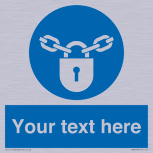 Custom Lock Sign from Safety Sign Supplies