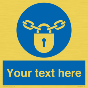 Custom Lock Sign from Safety Sign Supplies