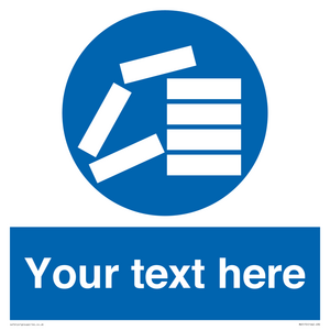 Custom Stack Correctly Sign from Safety Sign Supplies