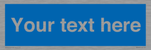 Custom Blank mandatory (blue) Sign from Safety Sign Supplies