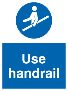 Use handrail from Safety Sign Supplies