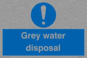 Grey water disposal from Safety Sign Supplies