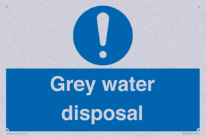Grey water disposal from Safety Sign Supplies