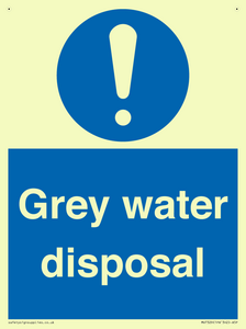 Grey water disposal from Safety Sign Supplies
