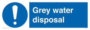 Grey water disposal from Safety Sign Supplies