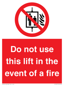 Do not use this lift from Safety Sign Supplies