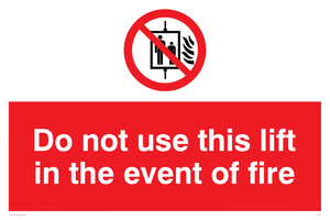 Do not use this lift from Safety Sign Supplies