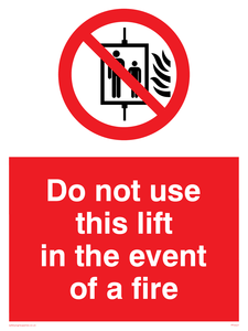 Do not use this lift from Safety Sign Supplies